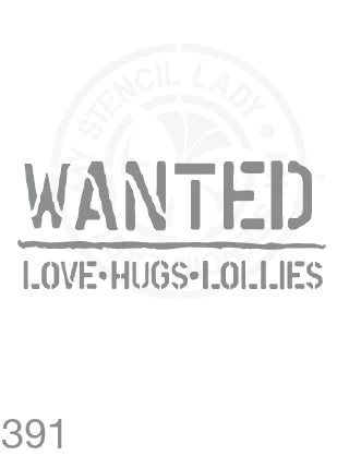 My Stencil Lady - Love Wanted Medium – Paint and Gather